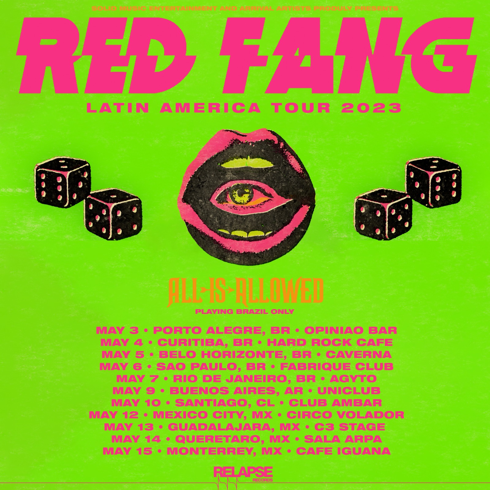 RED FANG RETORNA AO BRASIL PARA SHOWS EM MAIO, Curitiba está na rota ...